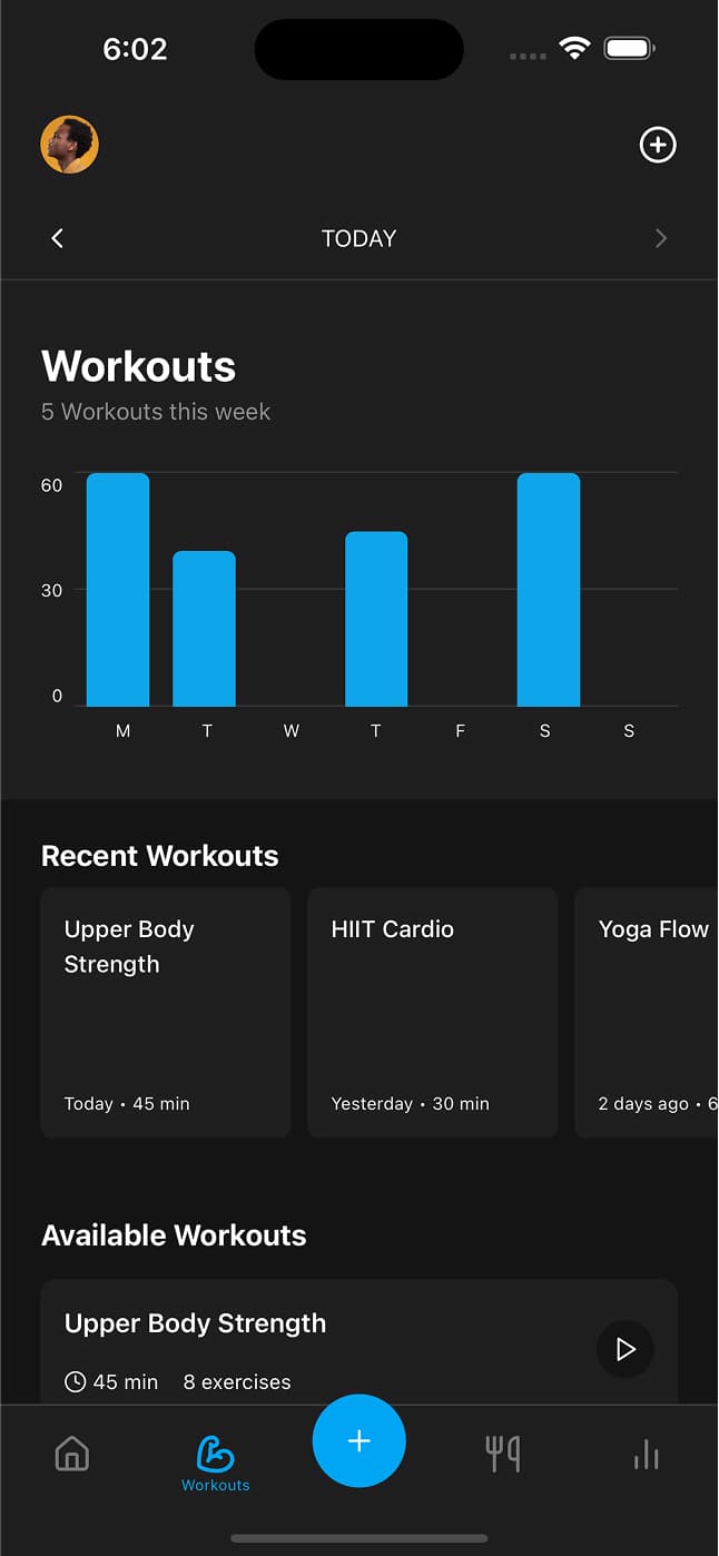 React Native Fitness & Meal Tracking Template - Caloria by Native Templates