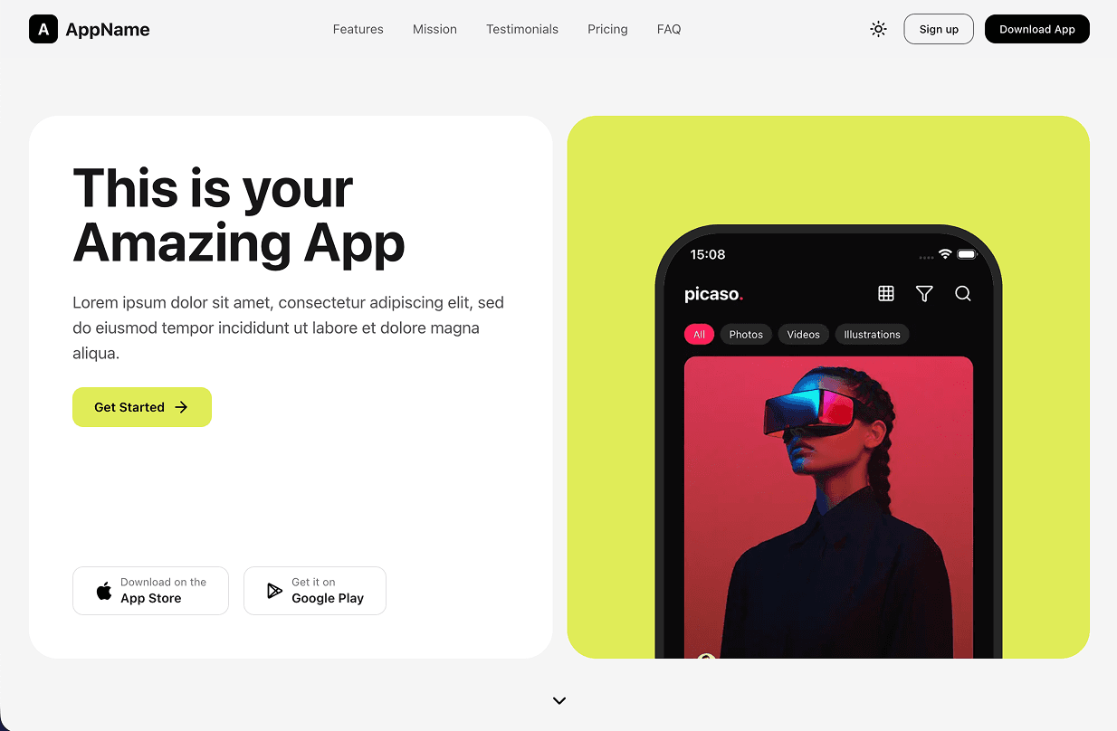 React Native AI Image Generator Template - Picaso by Native Templates